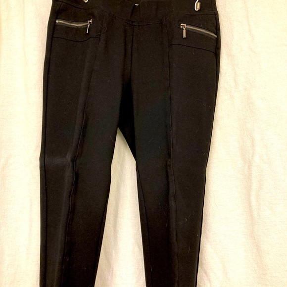 Pants & Jumpsuits | Marty M Brand Knit Skinny Pants Black Gently Worn ...